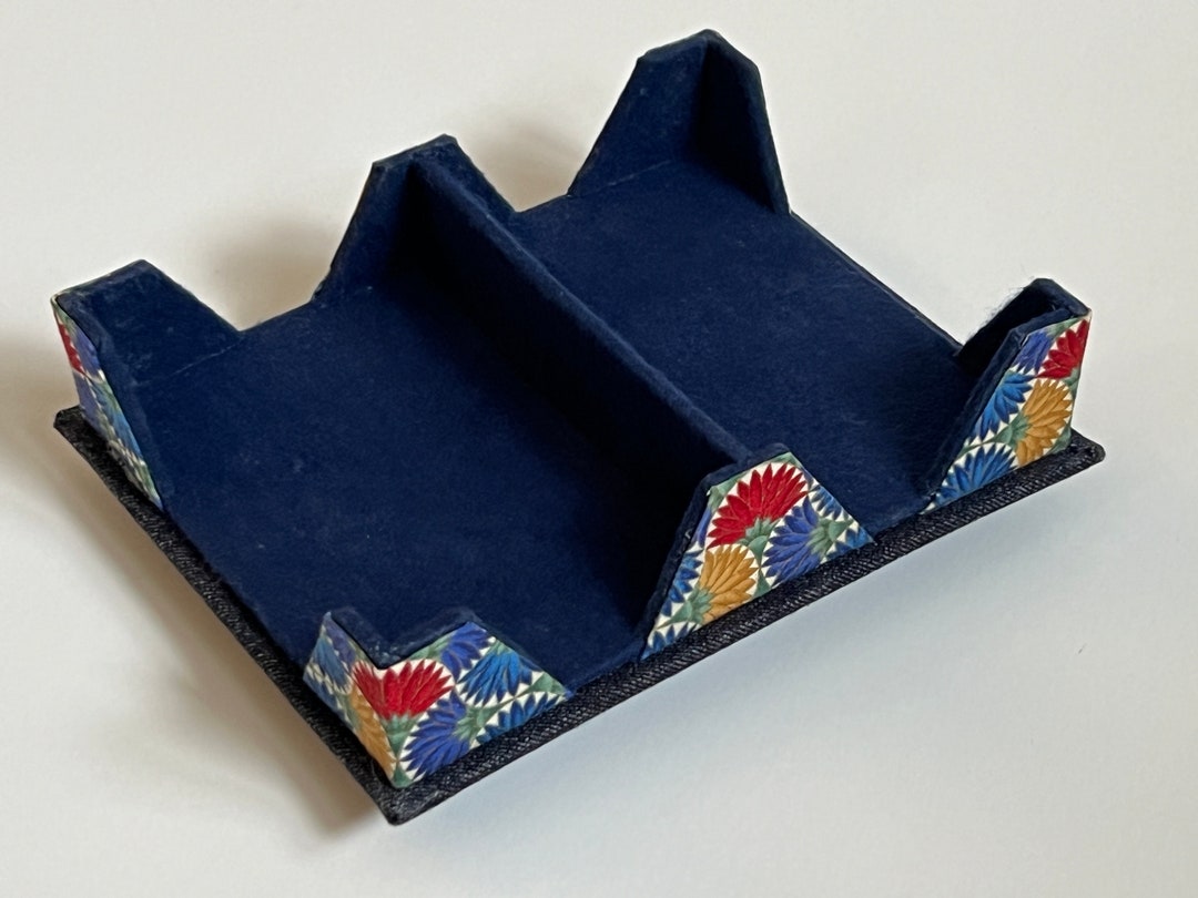 Canasta Discard Tray, Handmade and Revolving in Blue - Etsy