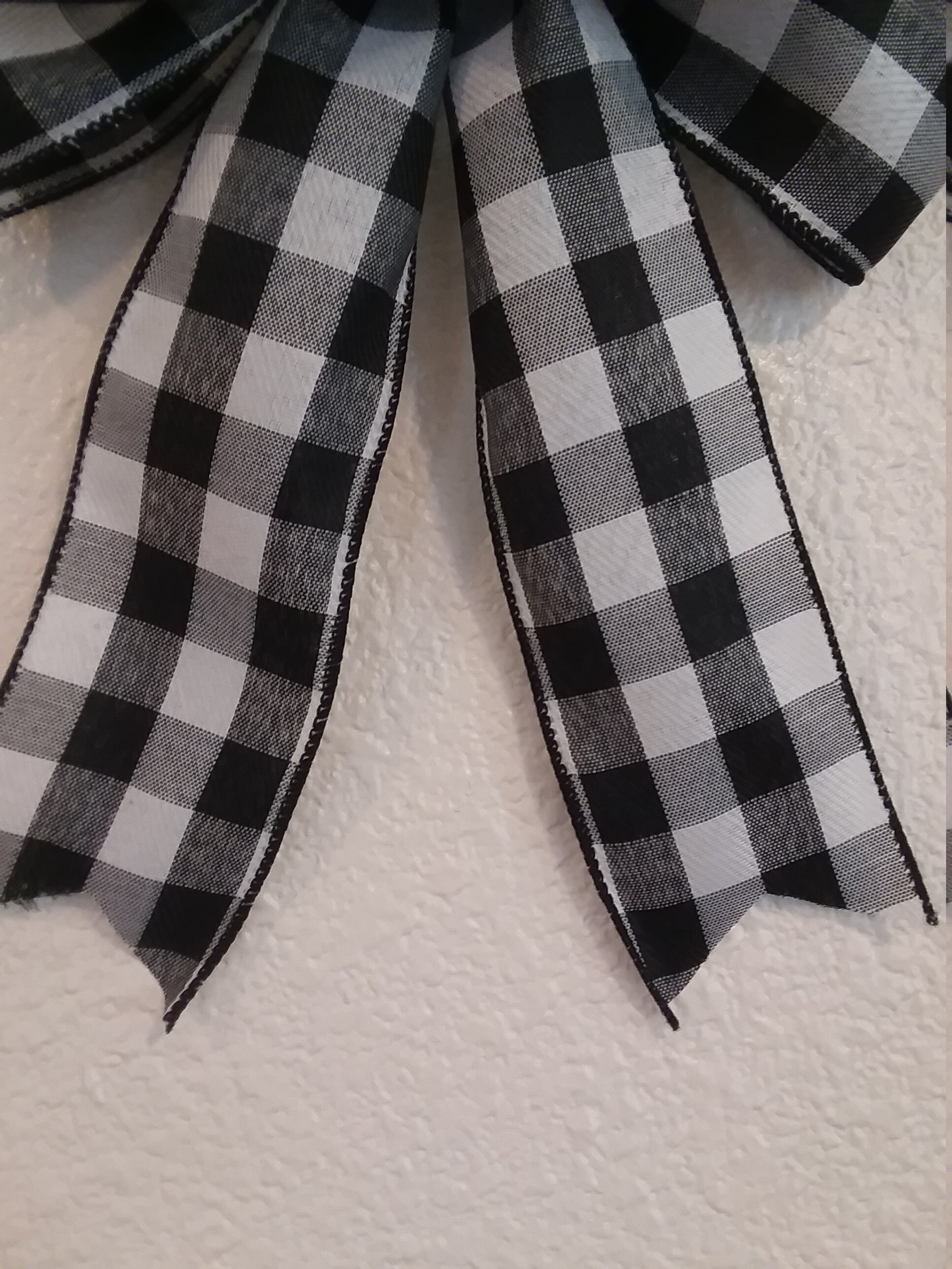 Black and White Check Bow Black and White Check Bow for - Etsy