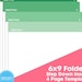 6 Page Step Down Sheet Template for Presentation Folders | Step Down ...