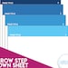4 Page Step Down Sheet Template for Presentation Folders | Step Down ...