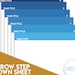 6 Page Step Down Sheet Template for Presentation Folders | Step Down Insert Template for ...