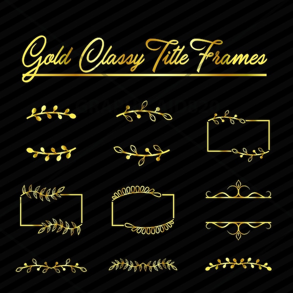 Title Frame Clipart - Etsy