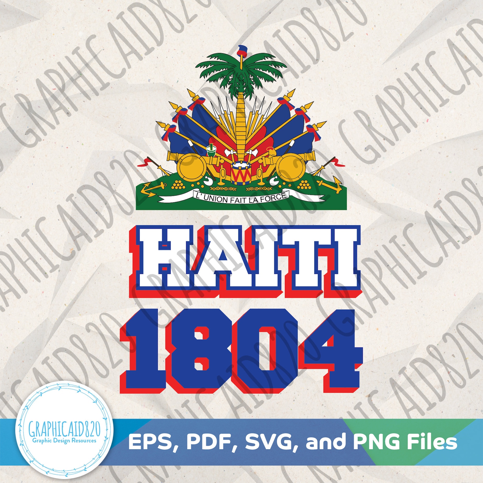Haiti 1804 SVG | Haiti Design | Haitian American Vector File | Country ...