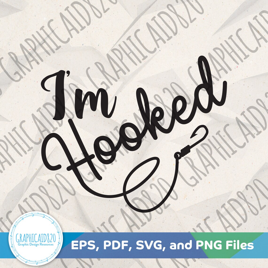 I'm Hooked SVG Bass Fishing Quote Svg Fishing Vector - Etsy
