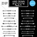 22 Hand Drawn Elegant Arrow Text Divider Clip Art | Digital Decorative ...