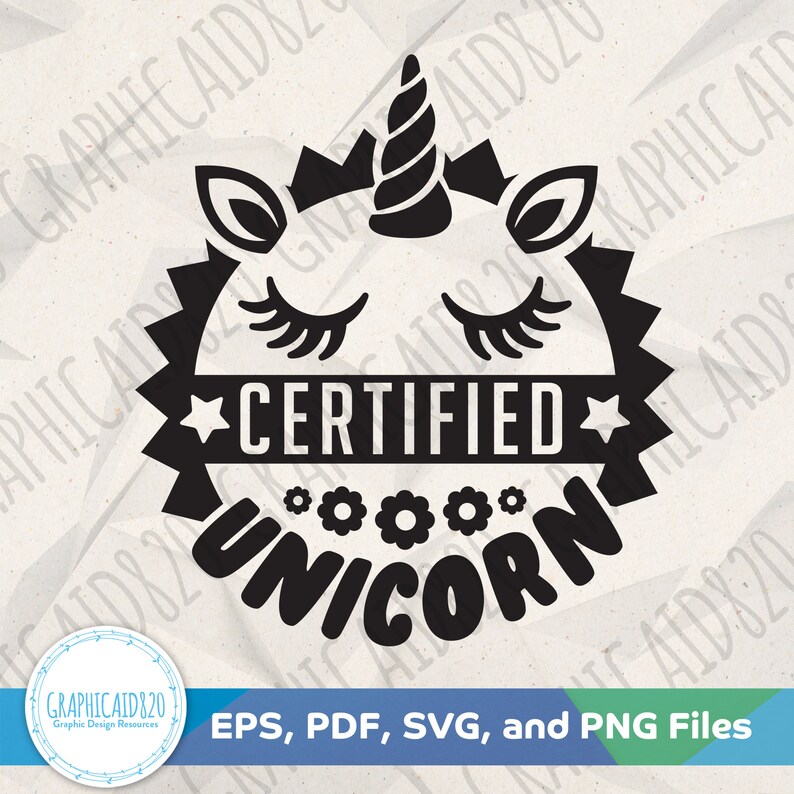 Certified Unicorn SVG Magical Unicorn Svg Unicorn Face - Etsy