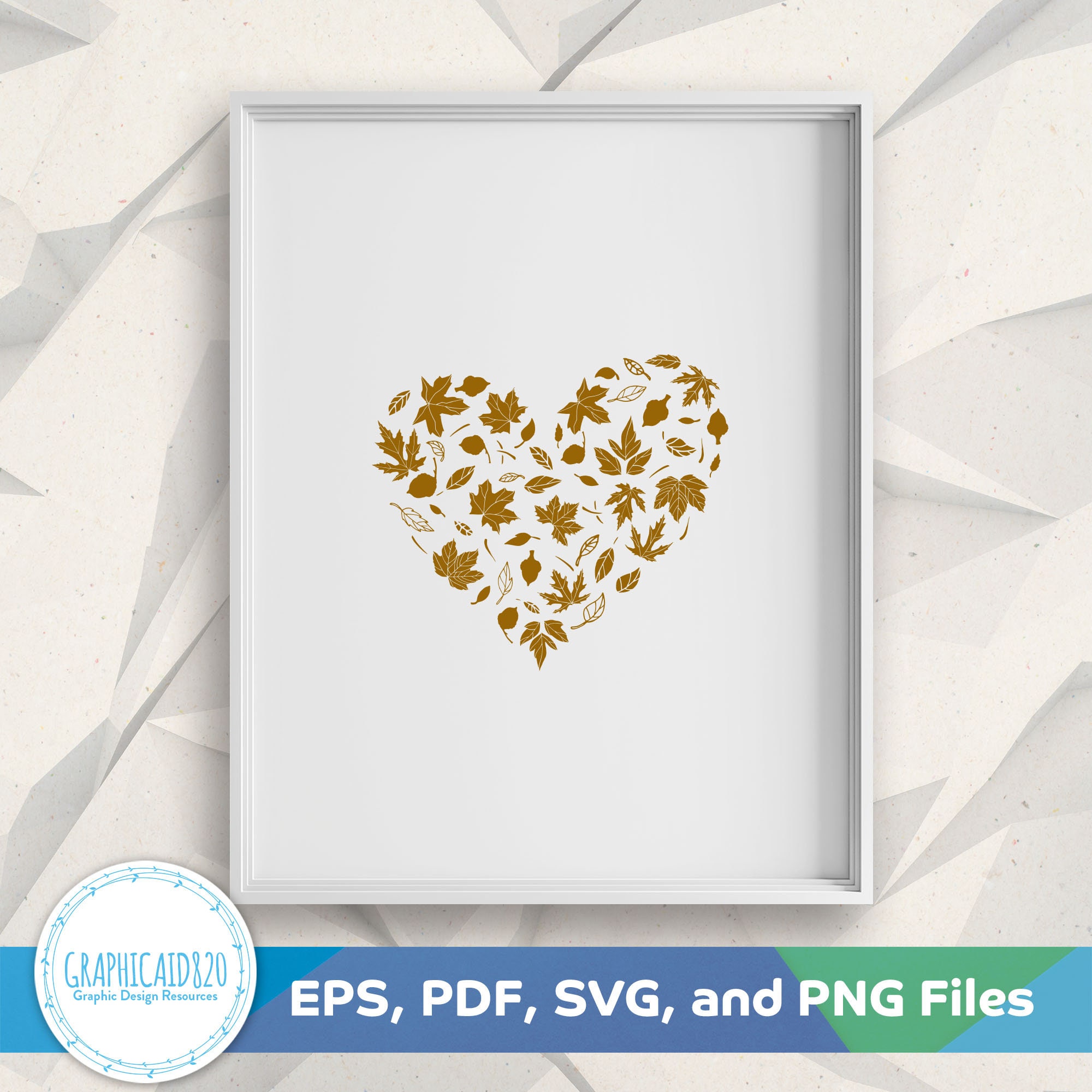 Fall Heart SVG Autumn Heart Shape Svg Love Vector File | Etsy