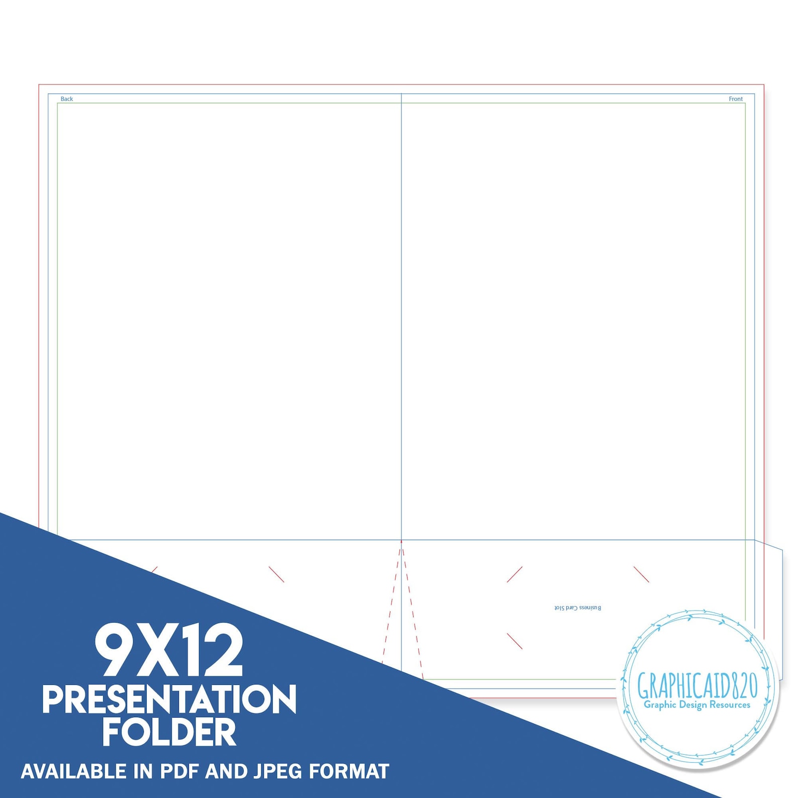 Presentation Folder Printing Design Template 9 X 12 Design Template for ...