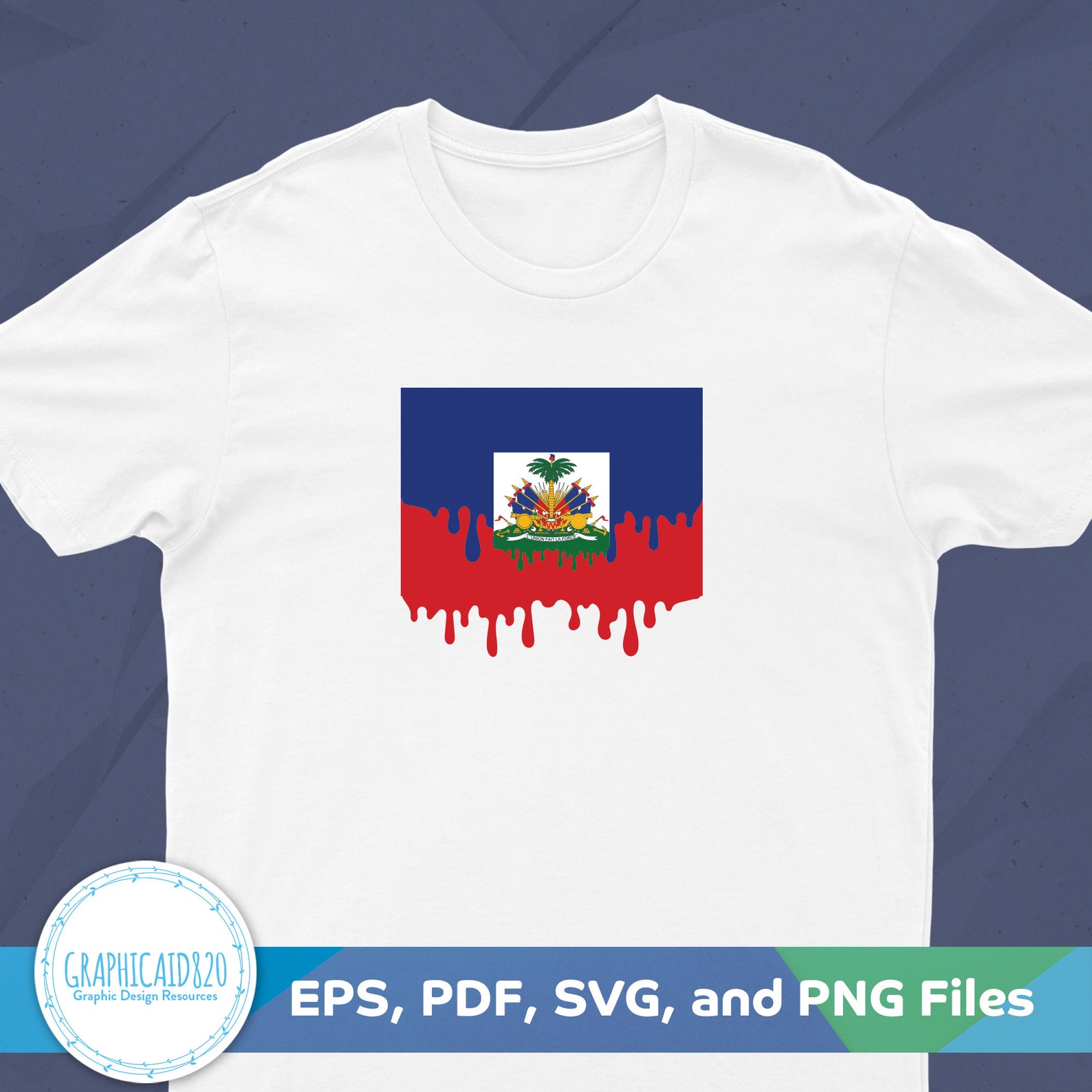 Haitian Drip SVG Haiti SVG Design Haitian Vector File Country Flag ...