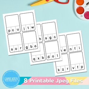 Printable Alphabet Color Cards | 8 Simple Preschool Display Cards ...
