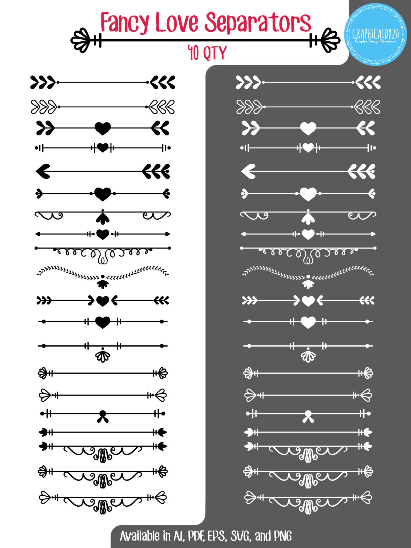 40 Simple Wedding Text Divider Clip Art Elegant Header Embellishment ...