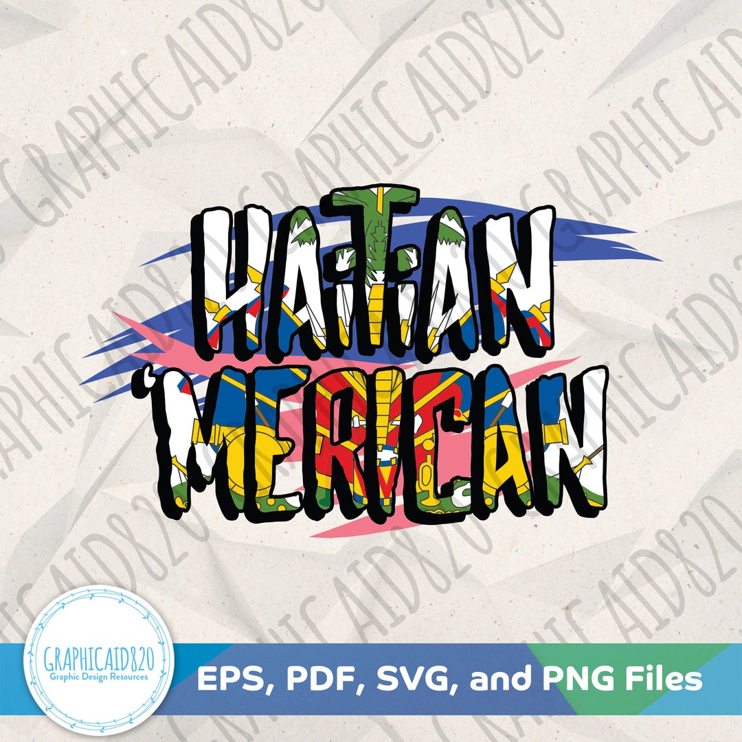 Haitian American SVG | Haiti SVG Design | Haitian Vector File | Country ...