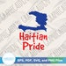 Haitian Pride SVG | Haiti Ayiti Design | Haitian American Vector File ...