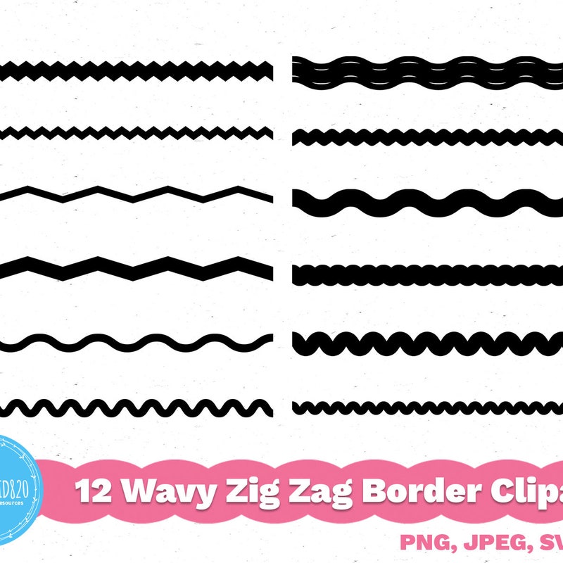 Black Dividers Clip Art - Etsy