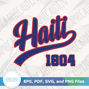 Haiti 1804 SVG | Haiti Design | Haitian American Vector File | Ayisyen ...