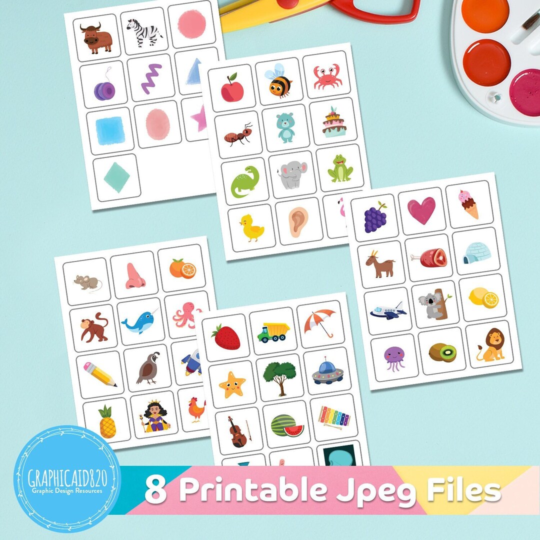 Printable Alphabet Color Cards 8 Simple Preschool Display - Etsy