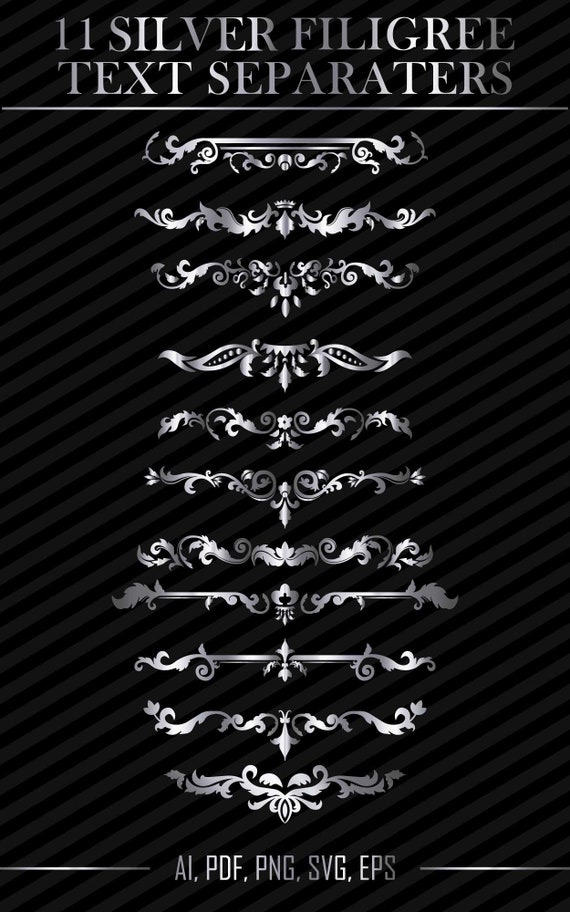 Filigree Divider Clip Art