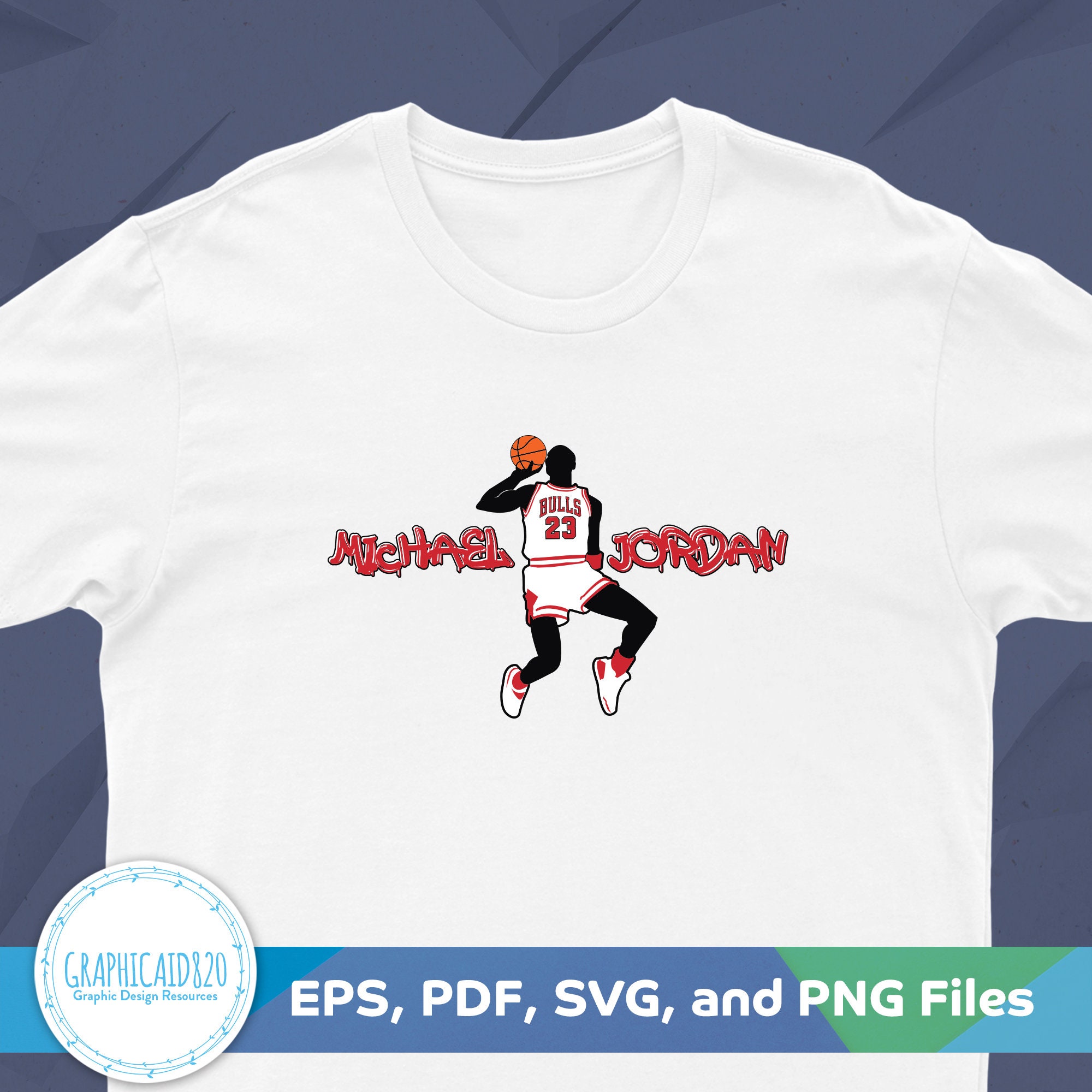 Jordan Svg SVG Vector File Basketball Player Silhouette Svg Cut Files ...