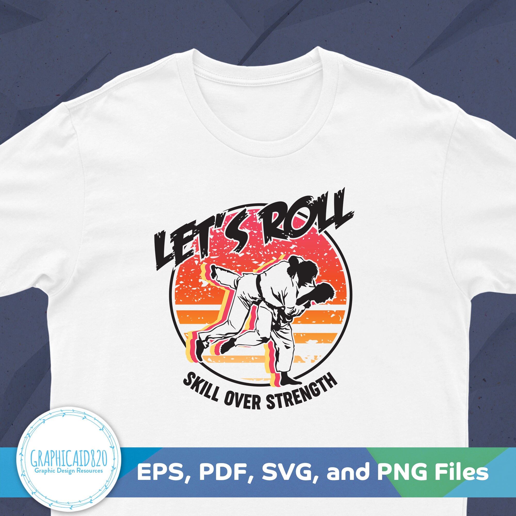 Let's Roll SVG BJJ SVG Vector File Brazilian Jiu Jitsu - Etsy Canada