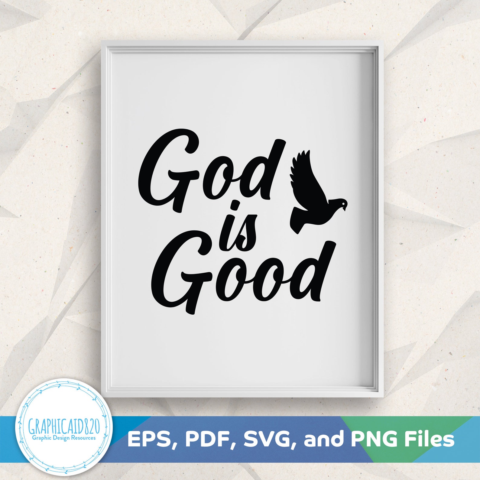 God is Good SVG Bible Verse Svg Christian Wall Art Vector - Etsy