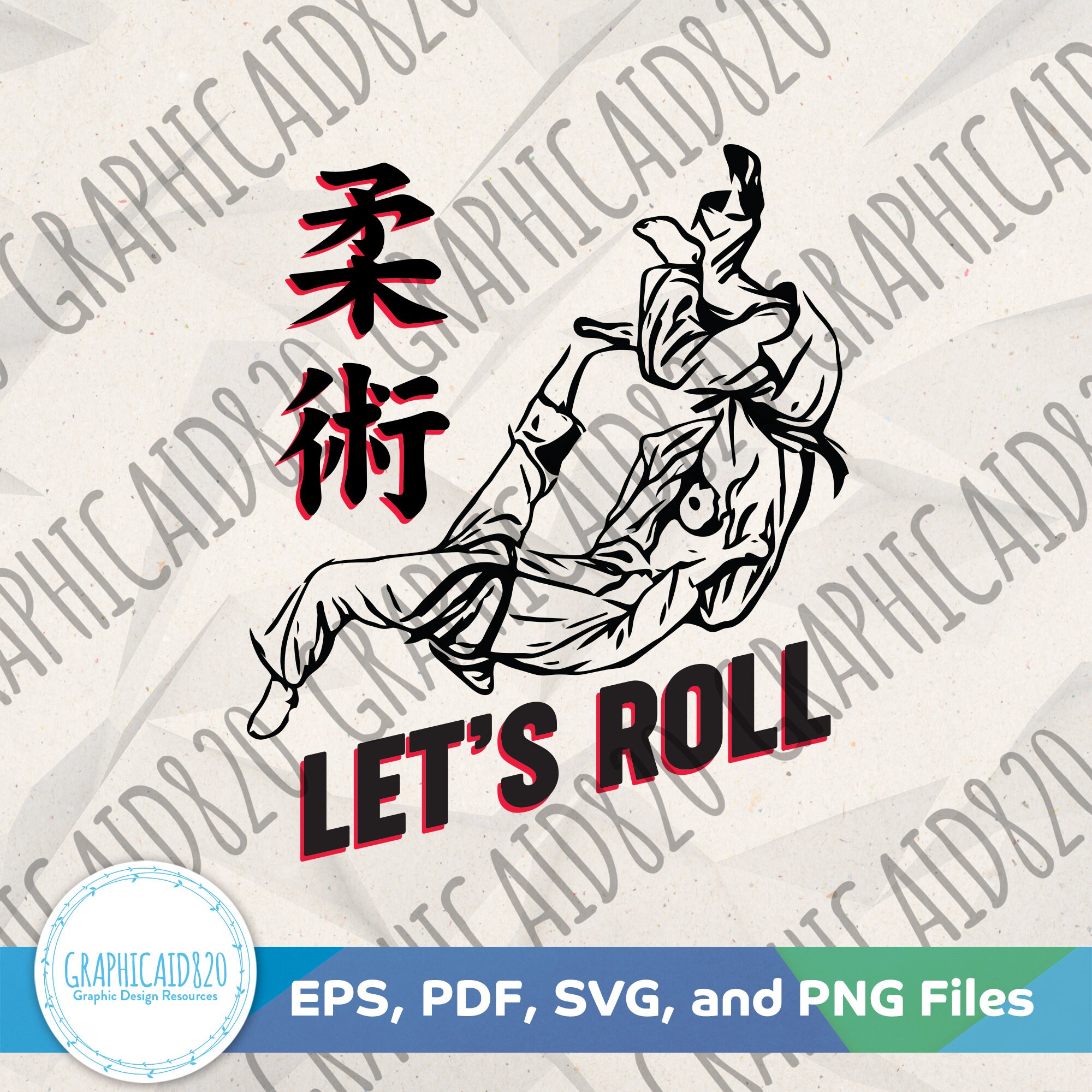 Let's Roll SVG BJJ SVG Vector File Brazilian Jiu Jitsu - Etsy