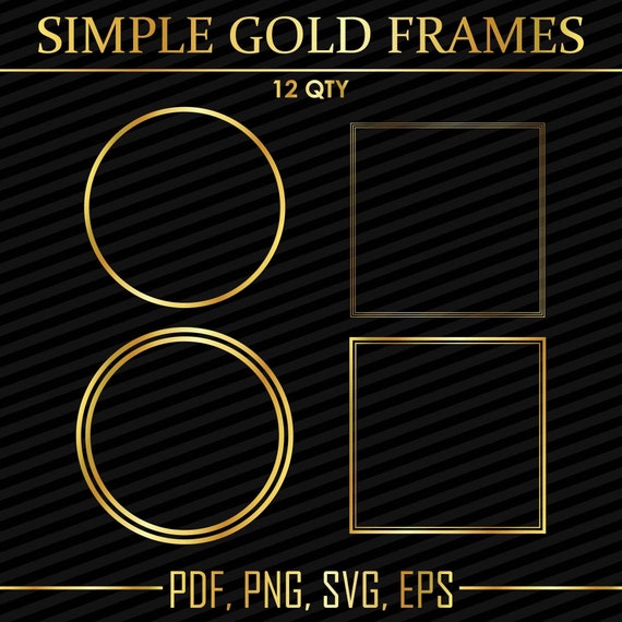 Simple Gold Frame Border
