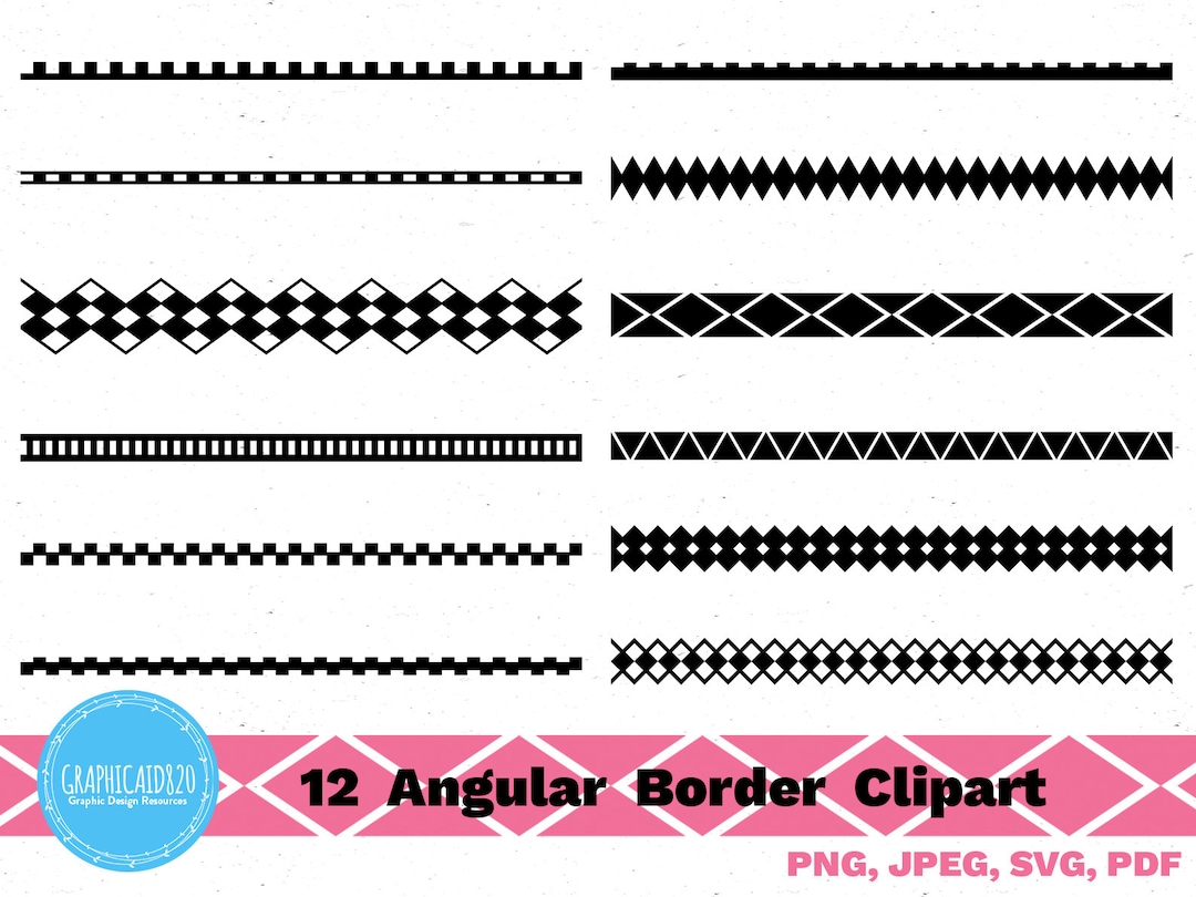 12 Simple Border Text Divider Clip Art | Elegant Lace Header ...