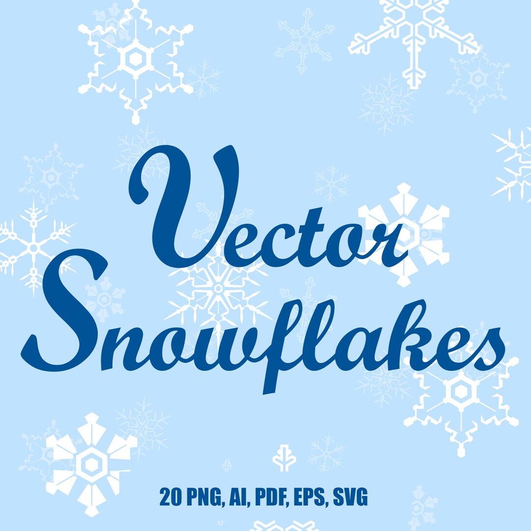 20 Winter Snowflake Shape Vector Images - Cricut - Scrapbook - Crafts ...