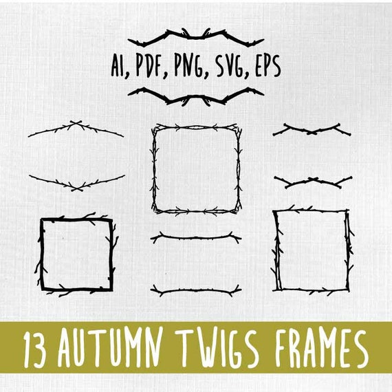 Twig Border Clip Art