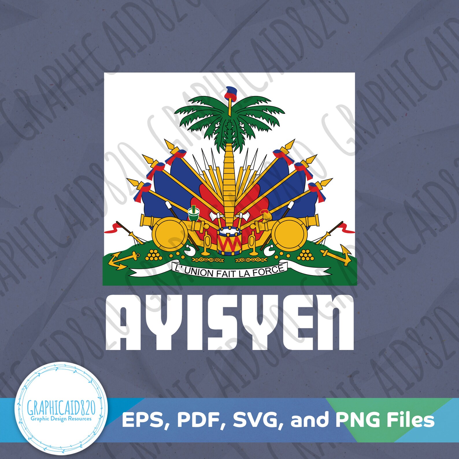 Ayisyen SVG | Haiti Design | Haitian American Vector File | Country ...