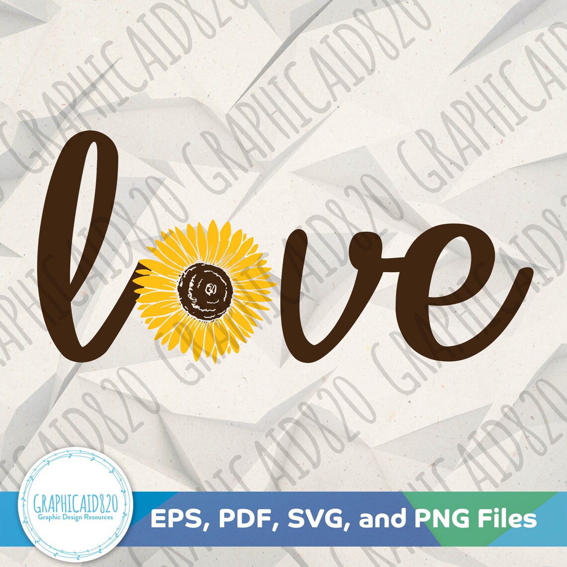 Sunflower Love SVG Sunflowers Flower SVG Design Autumn - Etsy