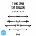22 Hand Drawn Elegant Arrow Text Divider Clip Art | Digital Decorative ...