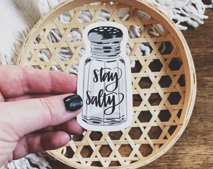 STICKER: Stay Salty, 3” Vinyl Sticker - Etsy
