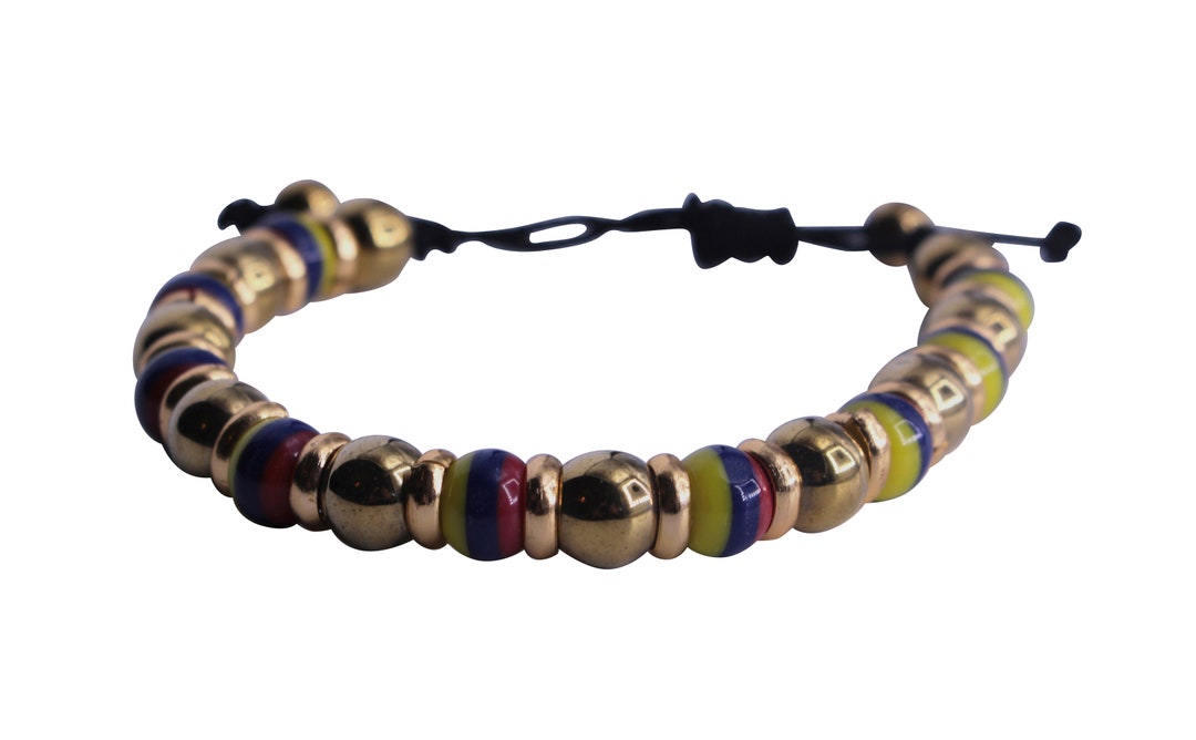 Colombian Handmade Bracelet From Medellin Colombia Flag Colors Sliding ...