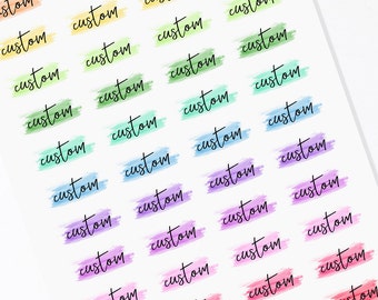 Calligraphy stickers | Etsy