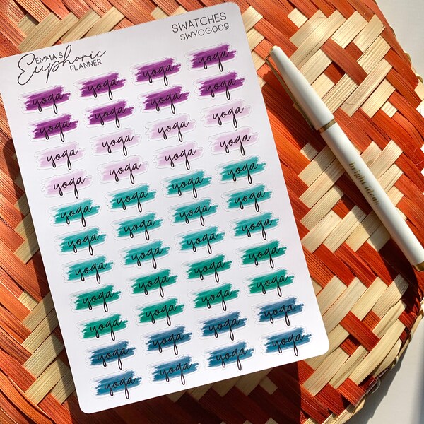 Yoga Stickers - Etsy