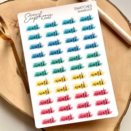 Planner Stickers Work Stickers Fits Erin Condren and Happy - Etsy