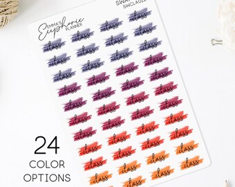 Day off Watercolor Swatch Planner Sticker on PREMIUM MATTE / 44 Planner ...