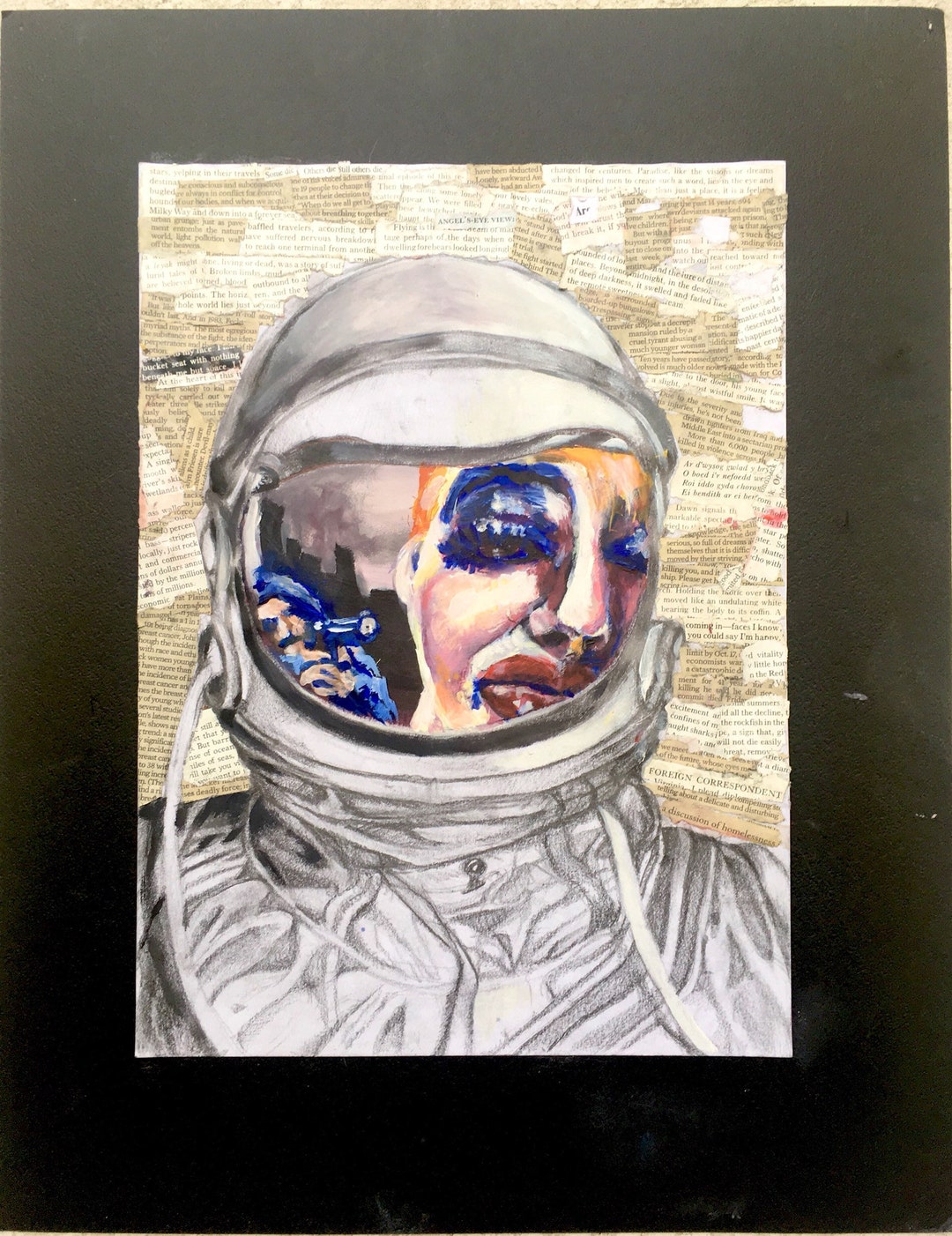 Are These Human? / Medium 15.5 X 20" Figurative Surreal Mixed Media ...