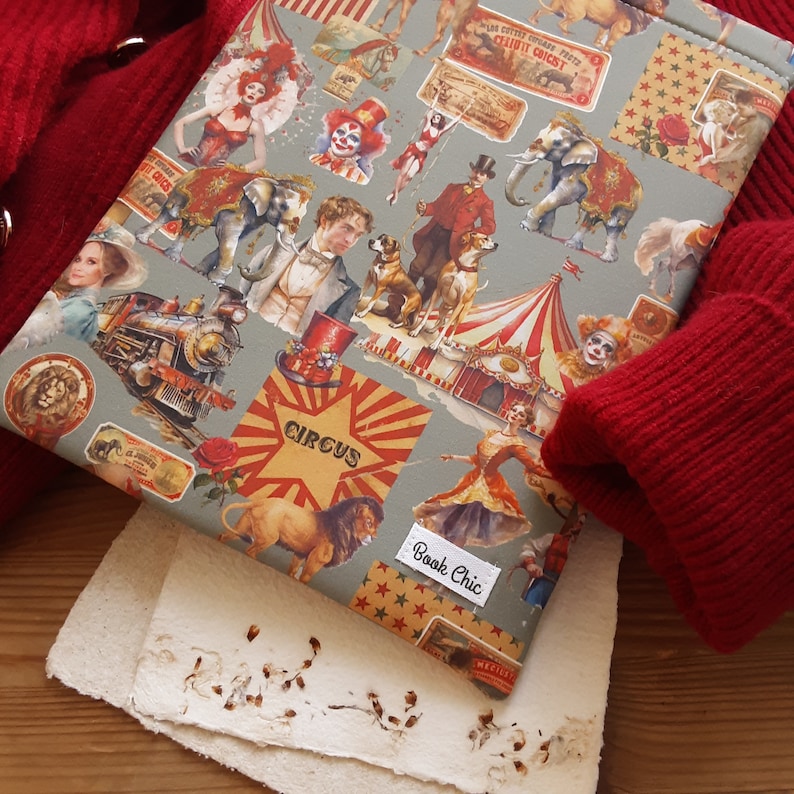 Circus Booksleeve - Etsy