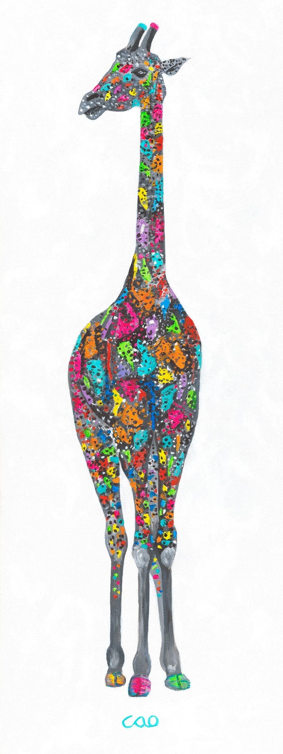 Giraffe Abstract Art