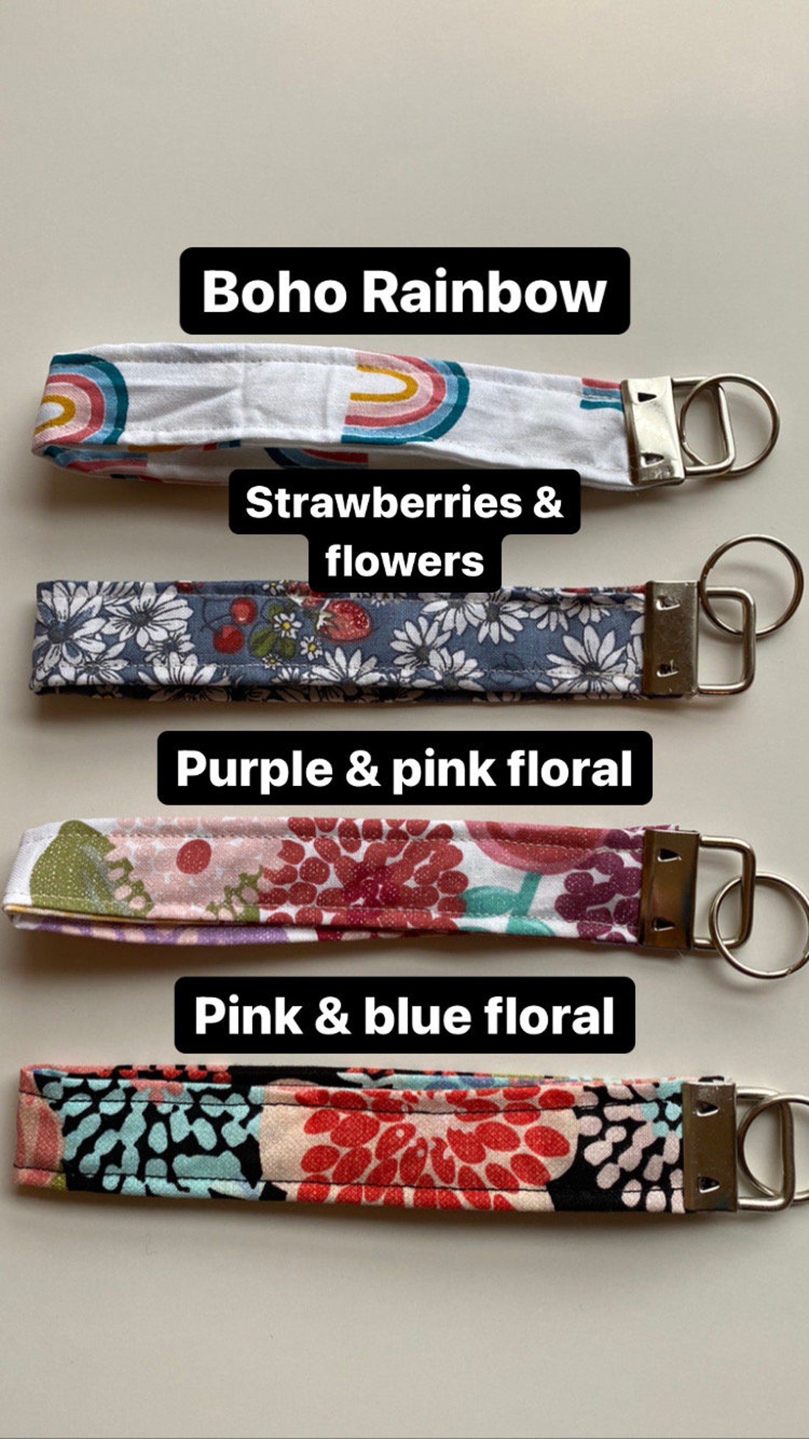 Wristlets Key Fobs Sewn Wristlets Cute Keychains Cute - Etsy