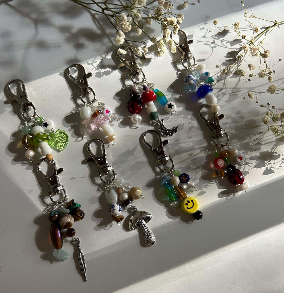 Aesthetic Keychains | Crystal Keychain | Crystal Accessory | Bag ...