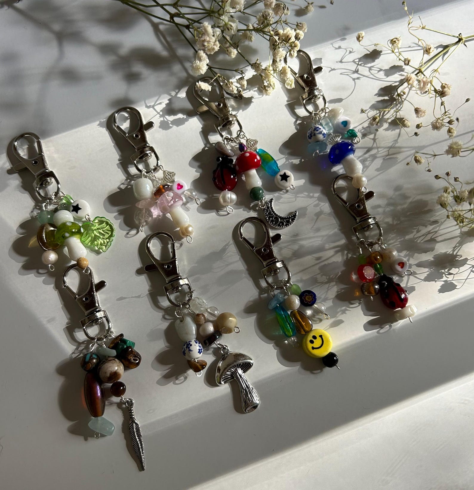 Aesthetic Keychains | Crystal Keychain | Crystal Accessory | Bag ...