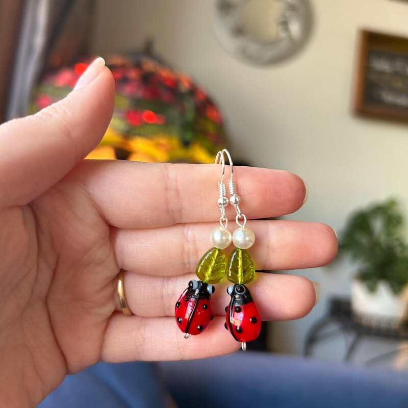 Ladybug Earrings - Etsy