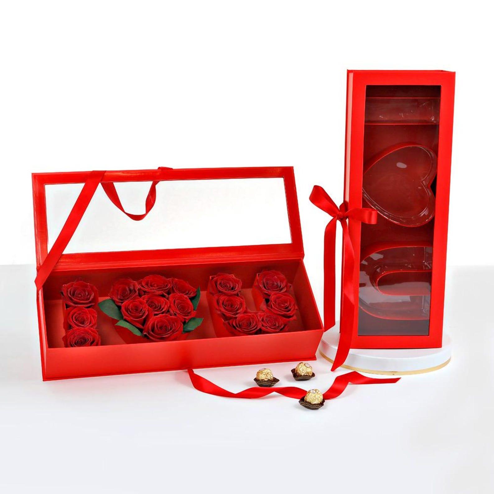 I Love You Flower Box: Elegant Floral Gift Packaging - Etsy