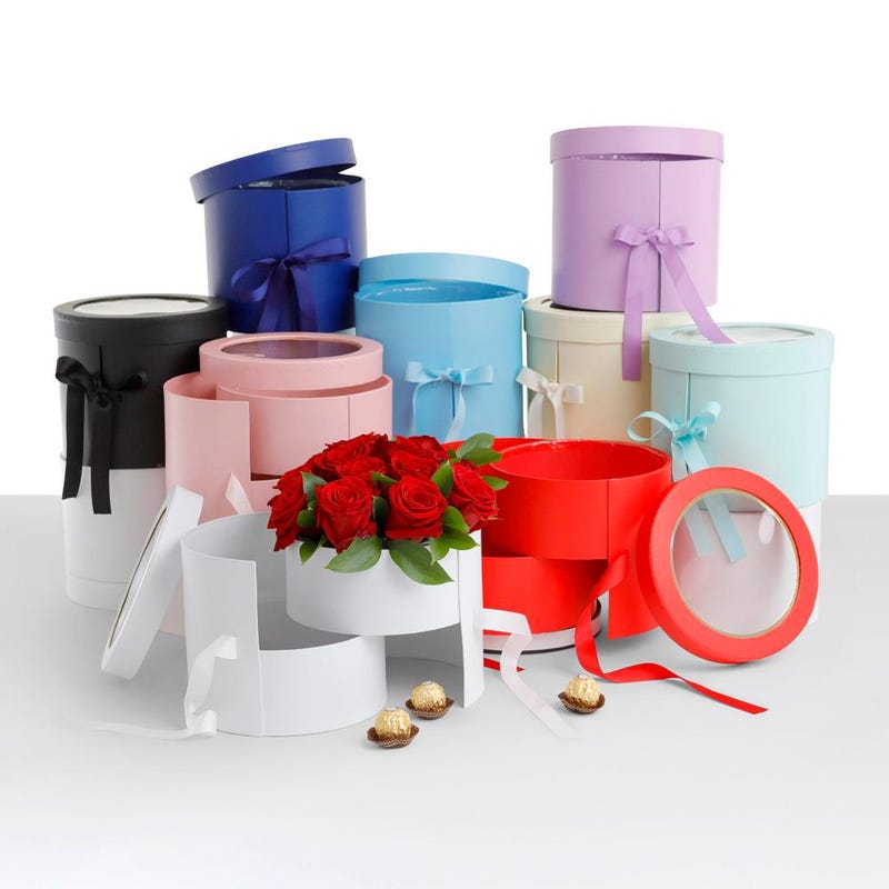 Flower Box With Clear Lid - Etsy
