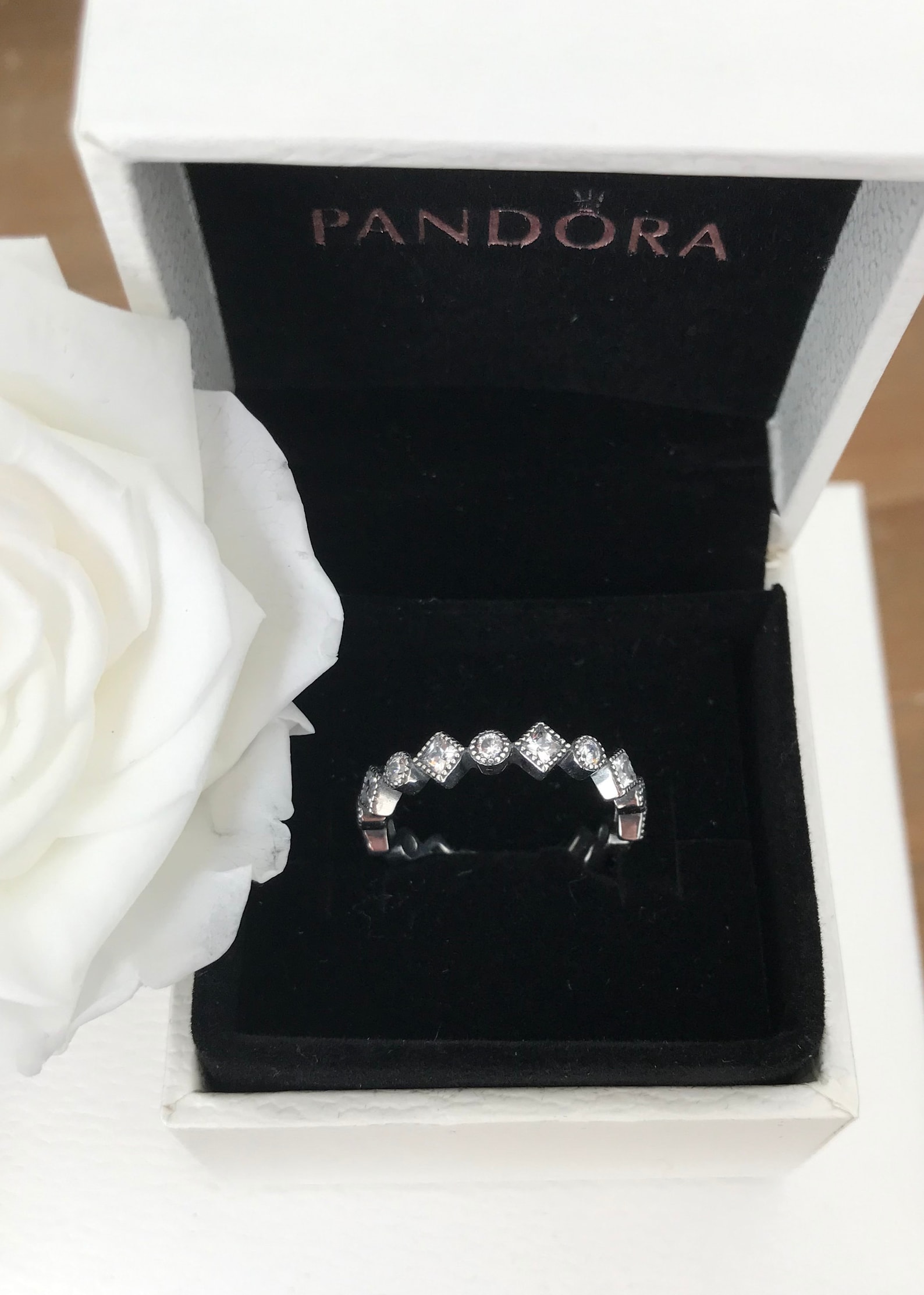Pandora Alluring Brilliant Princess Ring Original Brand New | Etsy