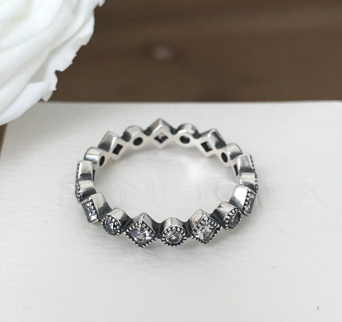 Pandora Alluring Brilliant Princess Ring Original Brand New | Etsy