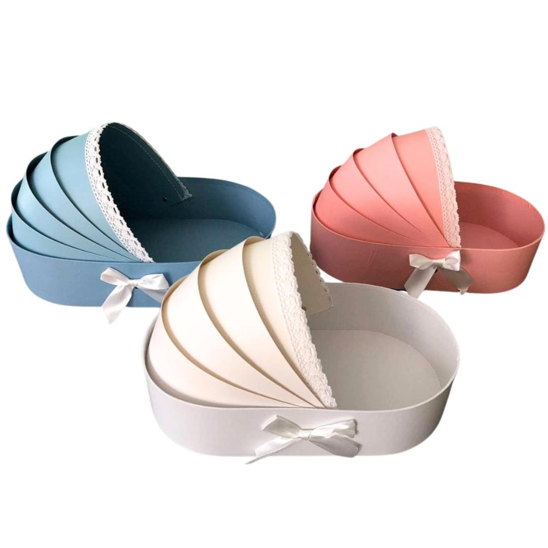 Baby Cradle Gift Box: Elegant Cardboard Flower Arrangement for Baby ...